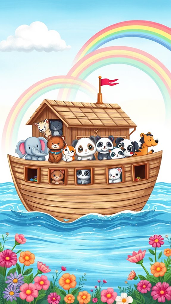 12 Creative Rainbow Drawing Ideas Inspired by Noah's Ark - Christ Hold Fast