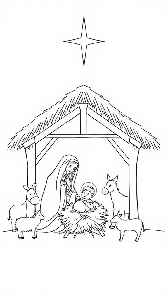 12 Creative Drawing Ideas for the Birth of Jesus - Christ Hold Fast