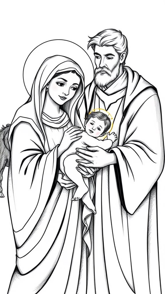 12 Creative Drawing Ideas for the Birth of Jesus - Christ Hold Fast