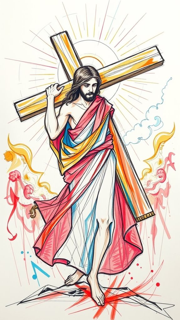 12 Creative Drawing Ideas for Jesus Carrying the Cross - Christ Hold Fast