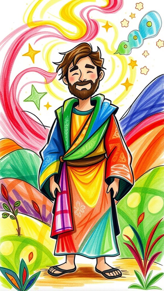 12 Creative Joseph and the Coat of Many Colors Drawing Ideas - Christ ...