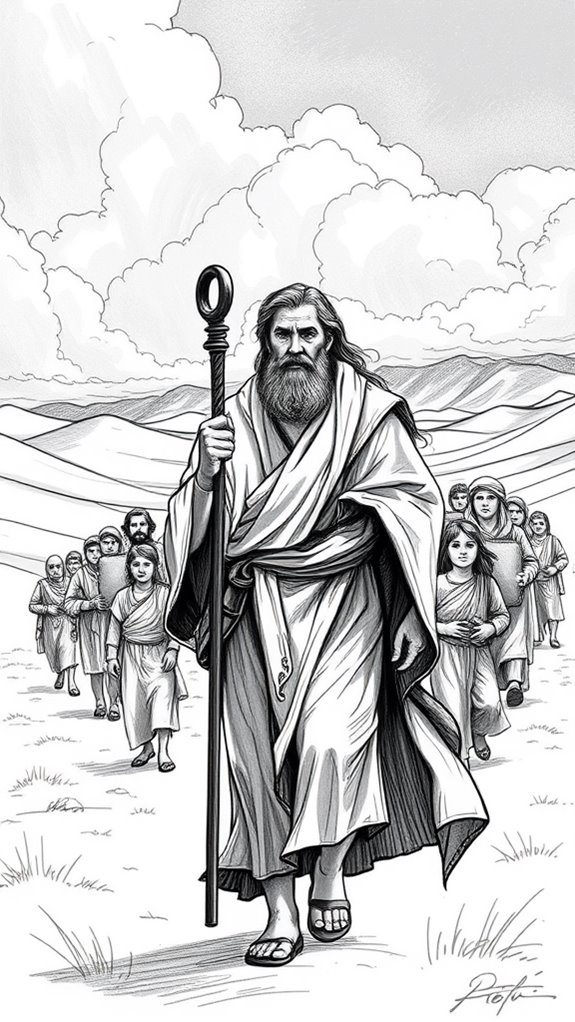 12 Creative Moses Drawing Ideas to Inspire Your Art - Christ Hold Fast