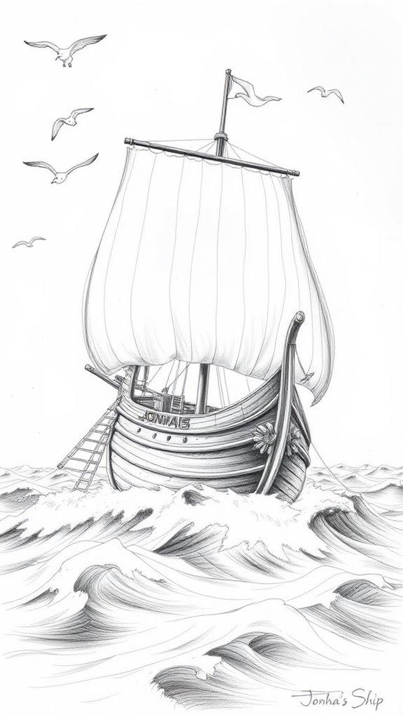 12 Creative Jonah's Ship Drawing Ideas You Must Try - Christ Hold Fast